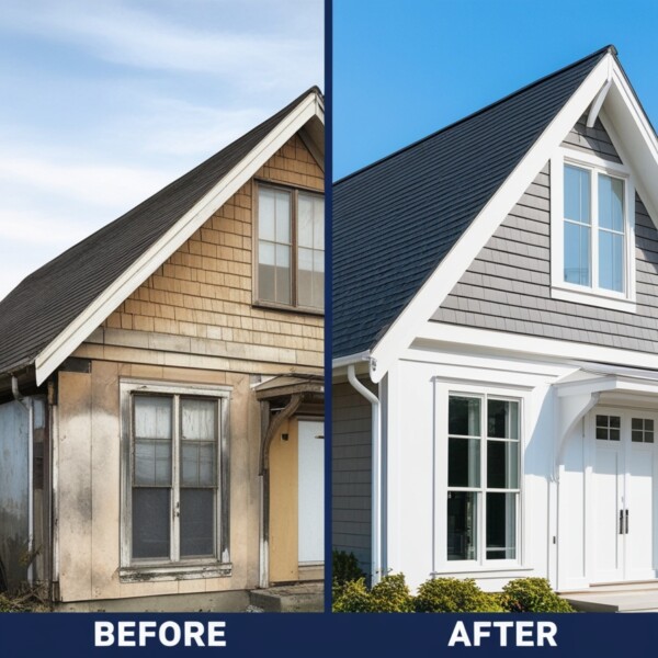 Residential gable cladding renovation in Toronto - Toronto Fixer